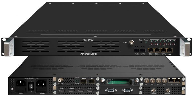 ADV-8000 - Digital TV Headend with 6-module slots | AdvancedDigital Inc.