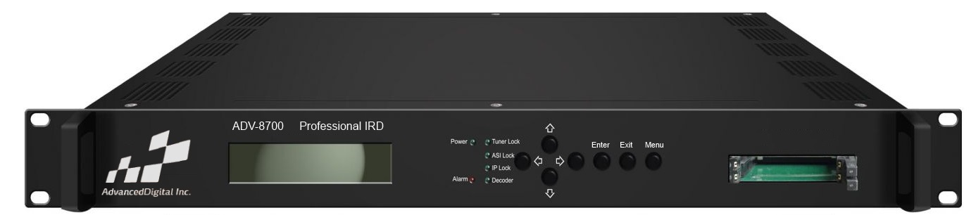 ADV-8700 - Professional IRD and IPTV Gateway | AdvancedDigital Inc.