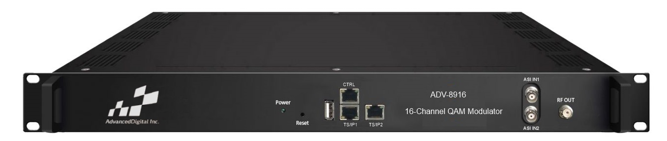ADV-8916 - 16-Channel DVB-C QAM modulator | AdvancedDigital Inc.